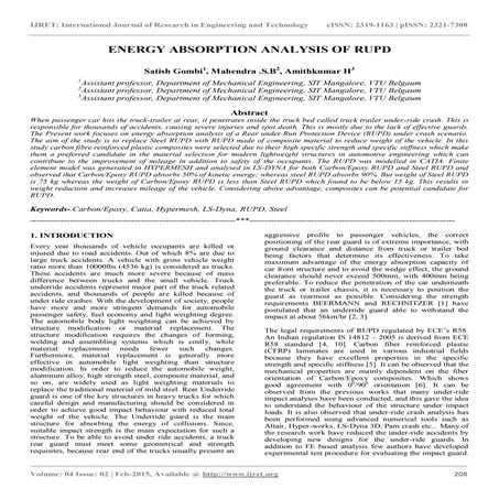 Energy absorption analysis of rupd | PDF