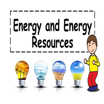 Energy and energy resources | PPTX