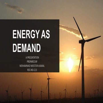 Energy as demand | PPTX
