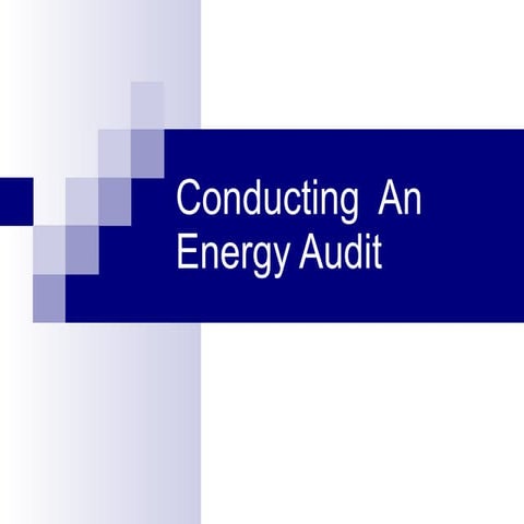 Energy audit | PPT