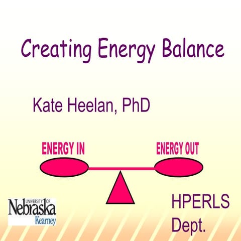 Energy balance presentation | PPT