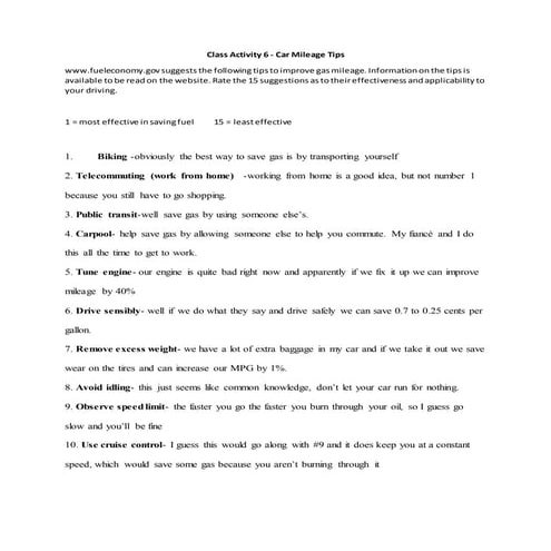 Fuel efficient driving behaviour | PPT