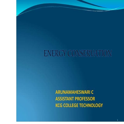 Energy conservation.pptx | Gas and Electric | Home Utilities