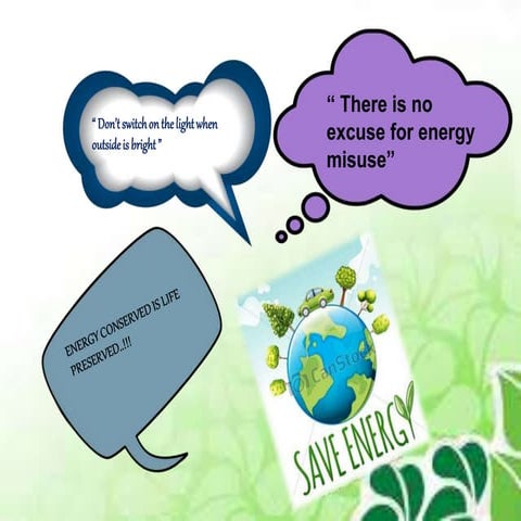 Energy conservation and saving | PPTX