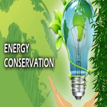 Energy Conservation | PPT
