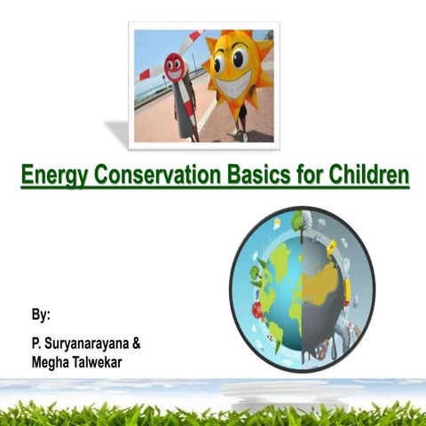 Energy Conservation Basics for children | PPTX