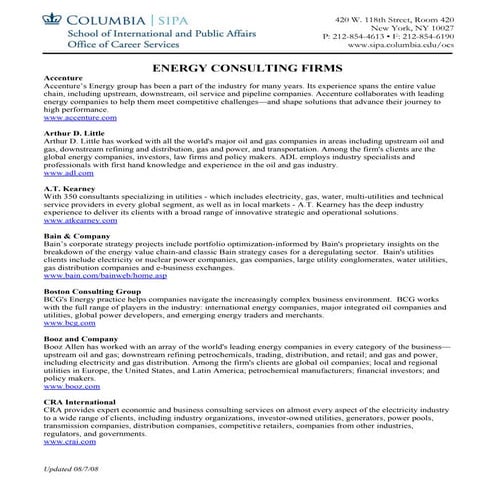 Energy Consulting | PDF