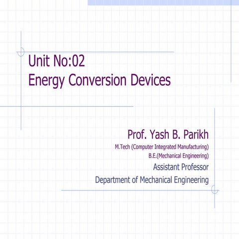 Energy conversion devices 01-02 | PPT