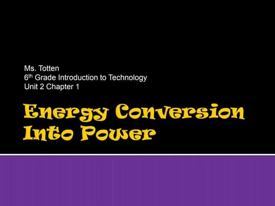 Energy Transfers 1 | PPTX