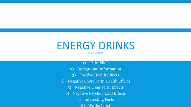 Energy drink powerpoint | PPTX
