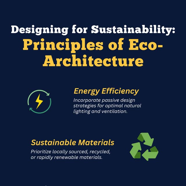 Designing for Sustainability: Principles of Eco-Architecture | PDF