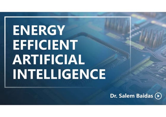 Green Artificial intelligence | PPT