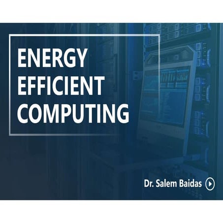 Energy Efficient Computing | PPT