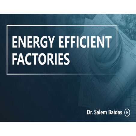 Energy Efficient Factories | PDF