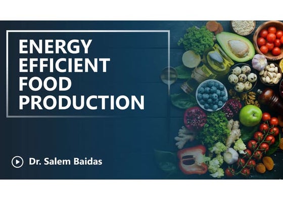 Energy Efficient Food Systems | PDF