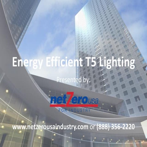 Energy Efficient T5 Lighting Presentation - NetZero USA | PPT