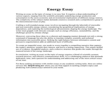 Energy Essay. Save energy essay writing - educationcoursework.x.fc2.com