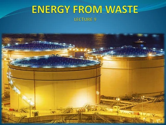 Waste to Energy Conversion | PPTX