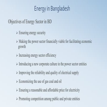 Energy in bangladesh | PPTX