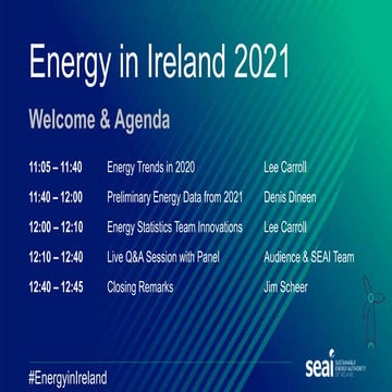 Energy in Ireland Report Launch 2021 | PPTX