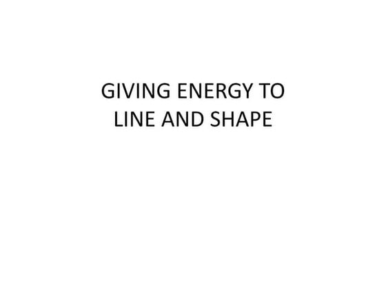 Implied line & shape | PPTX | Drawing and Sketching | Arts and Crafts