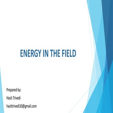 Energy in the field | PDF