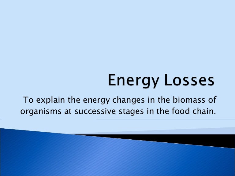 Energy Losses