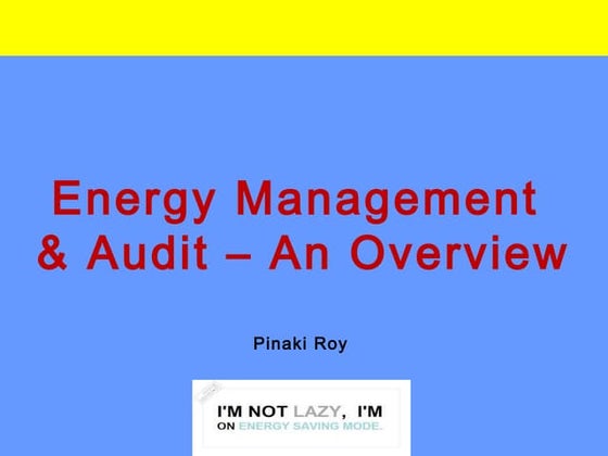 Energy audit | PPT