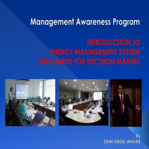 Energy management awareness program for decision makers | PPSX | Power ...