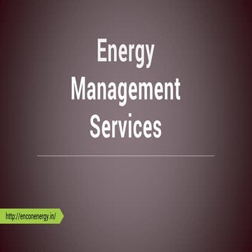 Energy management services | PPTX