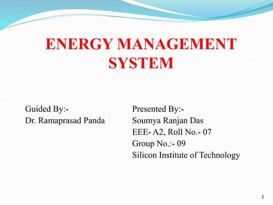 Energy management-system-ppt | PPTX | Gas and Electric | Home Utilities