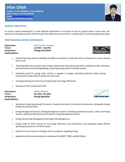 CV Shailesh Mishra (Energy Sector) | PDF