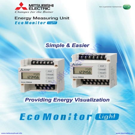 Mitsubishi energy measuring unit ecomonitor plus dienhathe.vn
