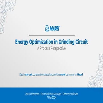 Energy Optimization in grinding circuits A proces perspective.pptx