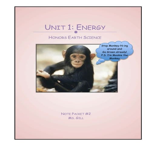 Unit 1: Energy Outline | PDF