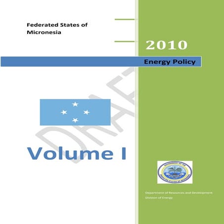 Energy Policy (volume I) - Updated | PDF