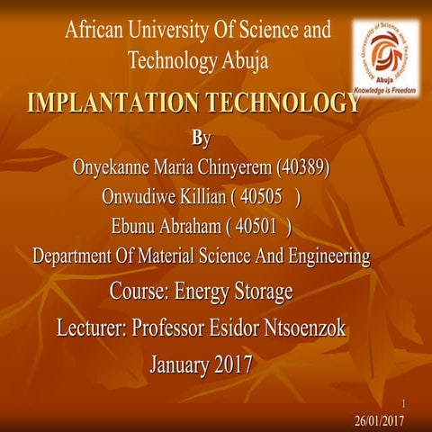 Ion Implantation in Semiconductors: Principles, Processes, and ...