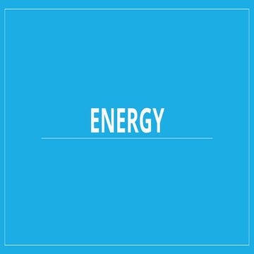 Energy What Every 5th Grader Should Know | PPT