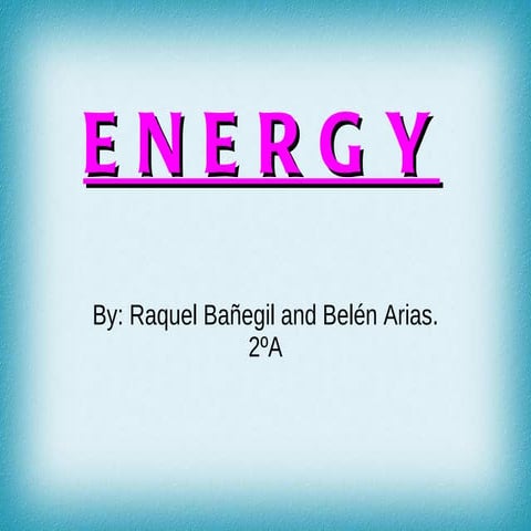 Energy presentation | PPT
