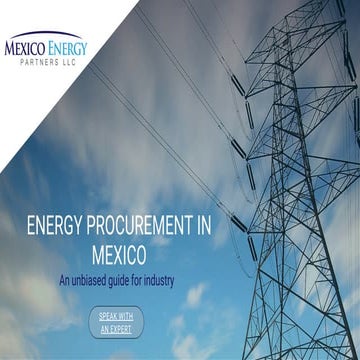 Energy Procurement in Mexico - Mexico Energy Partners | PDF