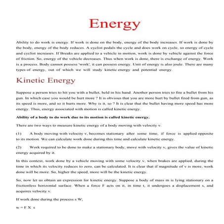 Energy read | PDF