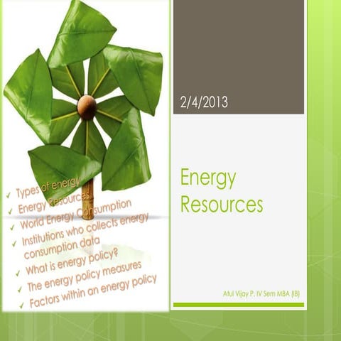 Energy resources | PPT