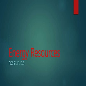Energy resources | PPTX