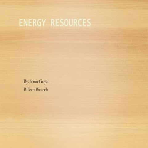 Natural resources renewable and non renewable | PPTX