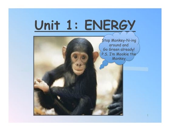 Unit 1: Energy Outline Honors ES | PDF