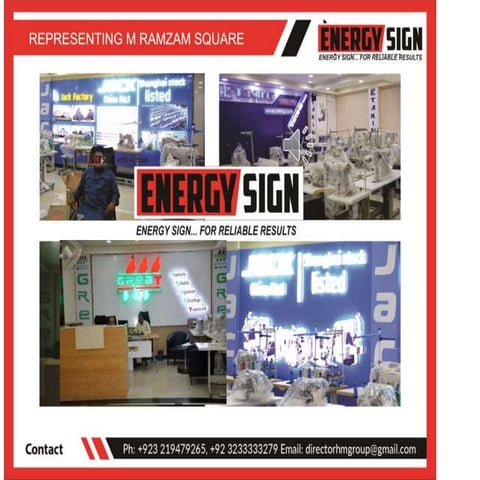 ENERGY SIGN REPRESENTING M RAMZAN MACHINERY CO PVT LTD | PPTX