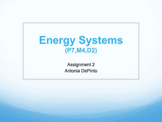 Energy systems | PPT