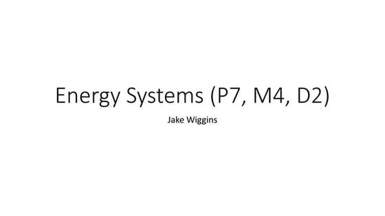 Energy systems | PPT