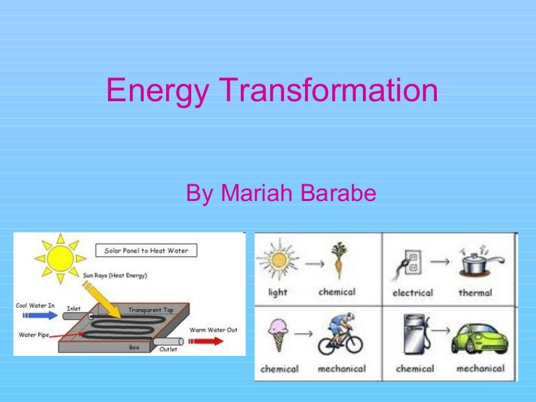 Energy Transformation Poster