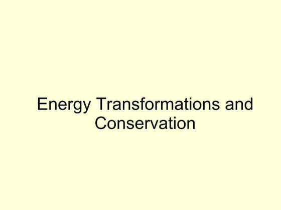 Ppt Conservation Of Energy | PPT